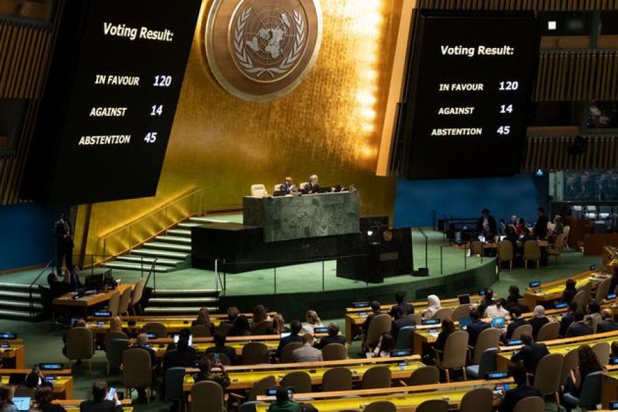 UN General Assembly adopts Gaza resolution calling for immediate and ... UN General Assembly adopts Gaza resolution calling for immediate and ...